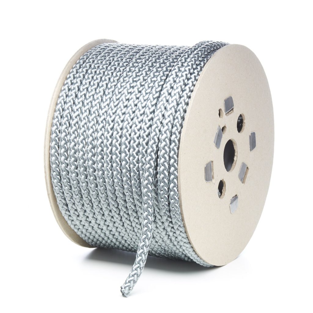 10mm Grey Silver Polypropylene Cord - Kalsi Cords UK Manufacturer
