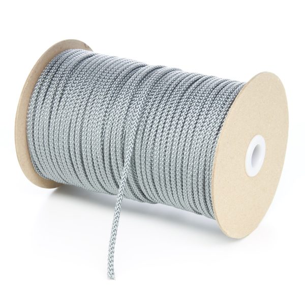 4mm Grey Silver Polypropylene Cord - Kalsi Cords UK Manufacturer