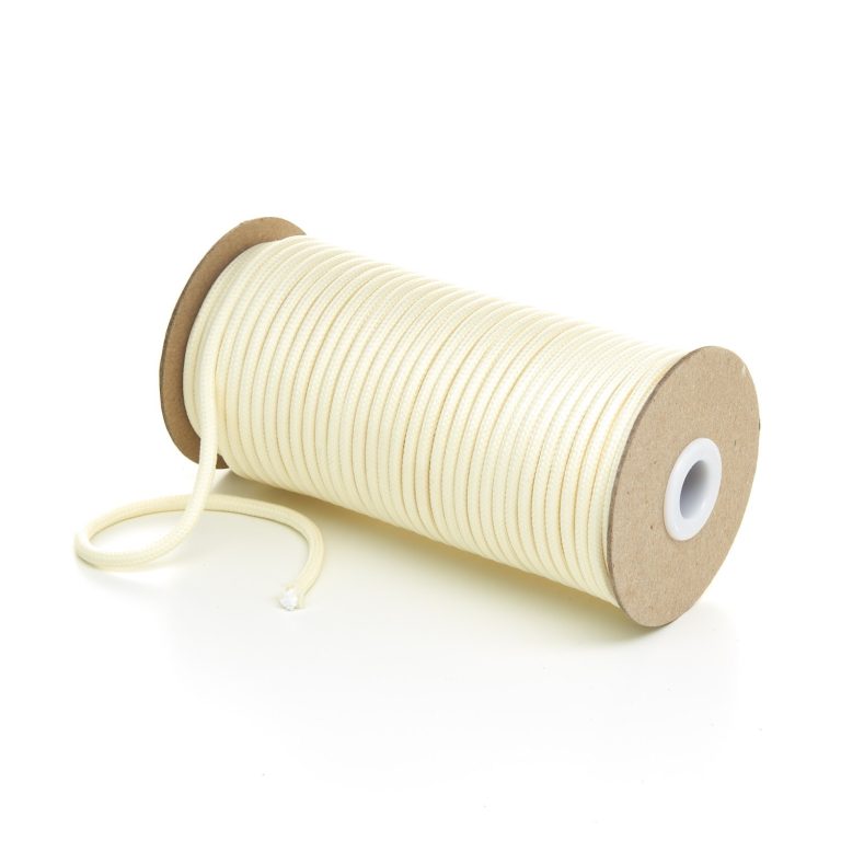 5mm Round Black Polyester Cord - by Kalsi Cords 35 Colours