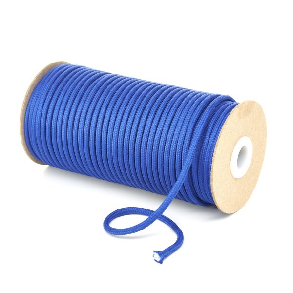 5mm Round Royal Blue Polyester Cord - by Kalsi Cords 35 Colours