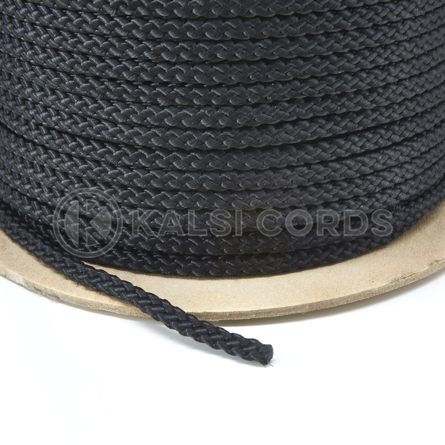 7mm Black Polypropylene Cord - Kalsi Cords UK Manufacturer
