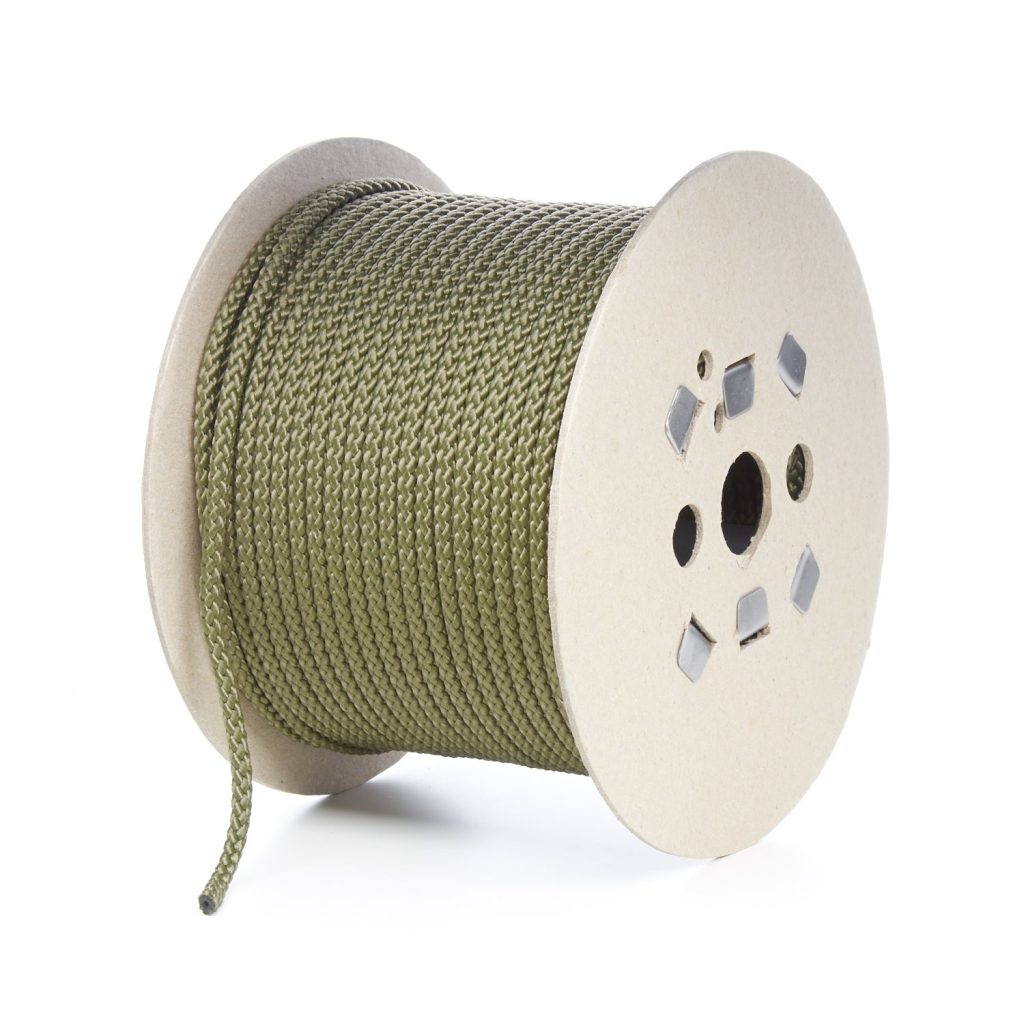 7mm Khaki Olive Polypropylene Cord - Kalsi Cords UK Manufacturer