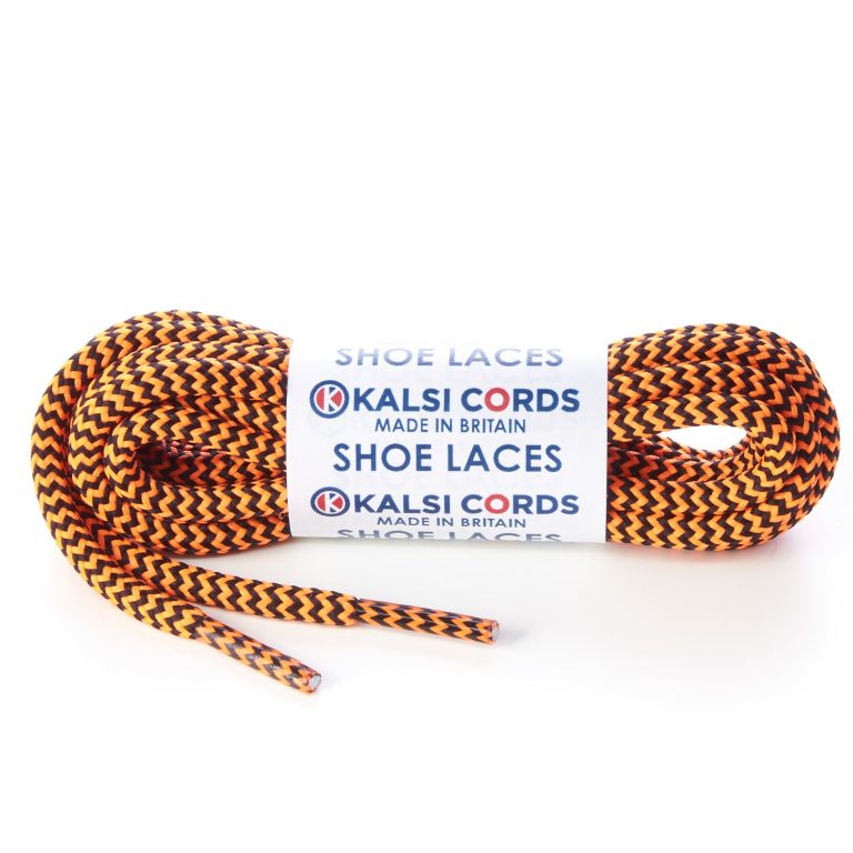 Herringbone Pattern 5mm Round Cord Shoe Laces | Kalsi Cords