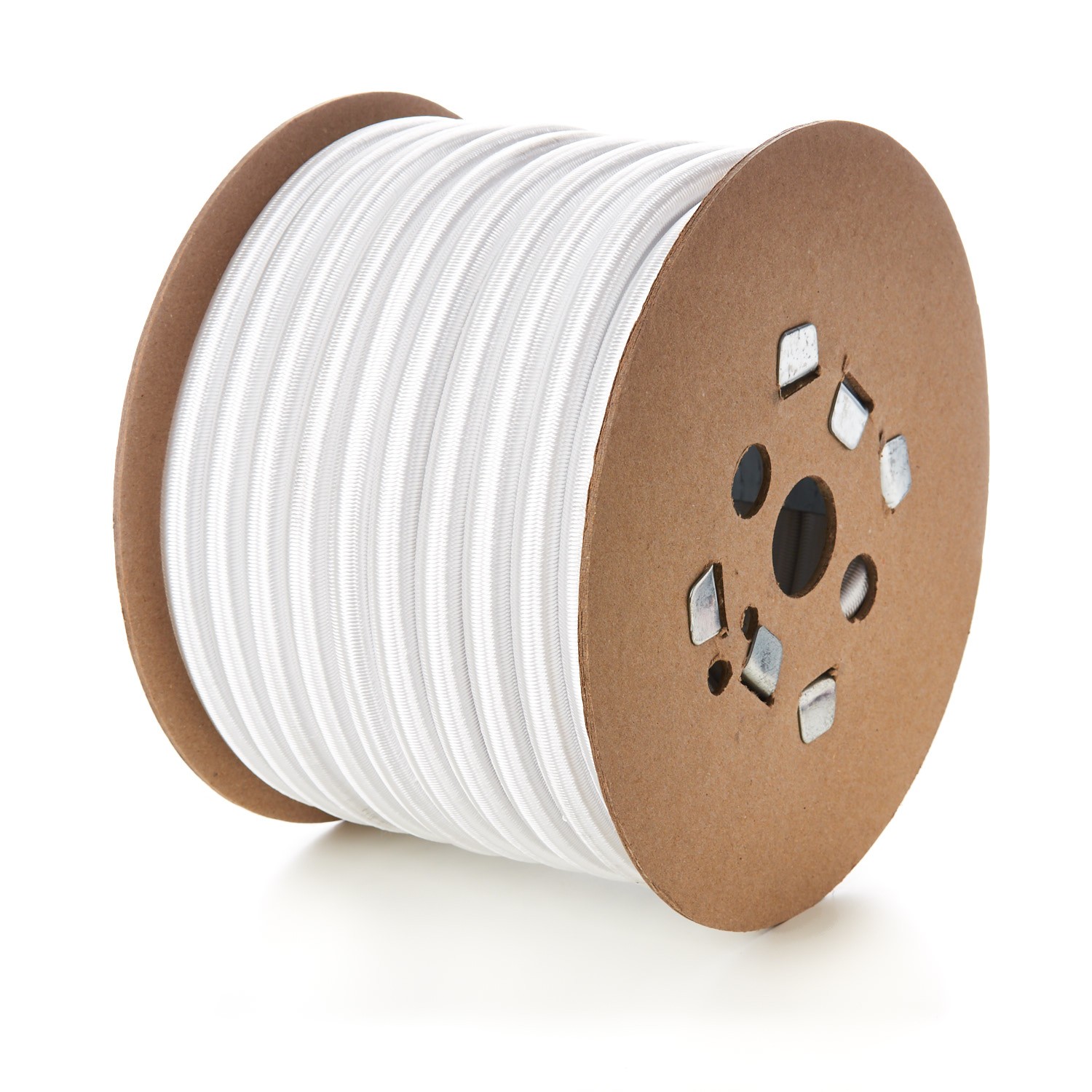 14mm White Round Elastic Bungee Shock Cord - Kalsi Cords - UK Made