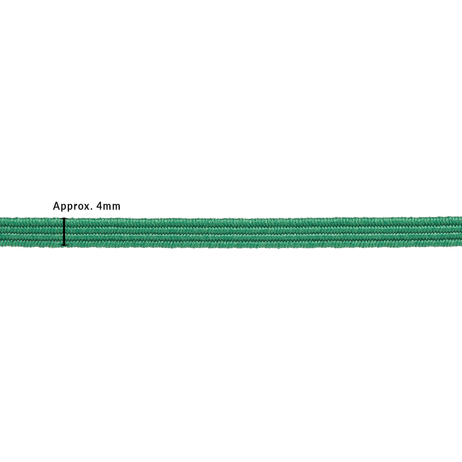 Emerald Green Flat Elastic Menu Loop Rings - Kalsi Cords UK Made