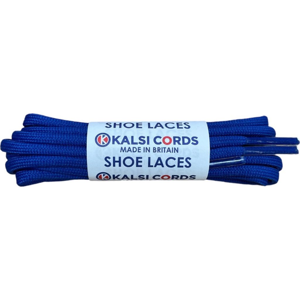 Royal Blue Oval 3.5mm Round Cord Shoe Laces by Kalsi Cords